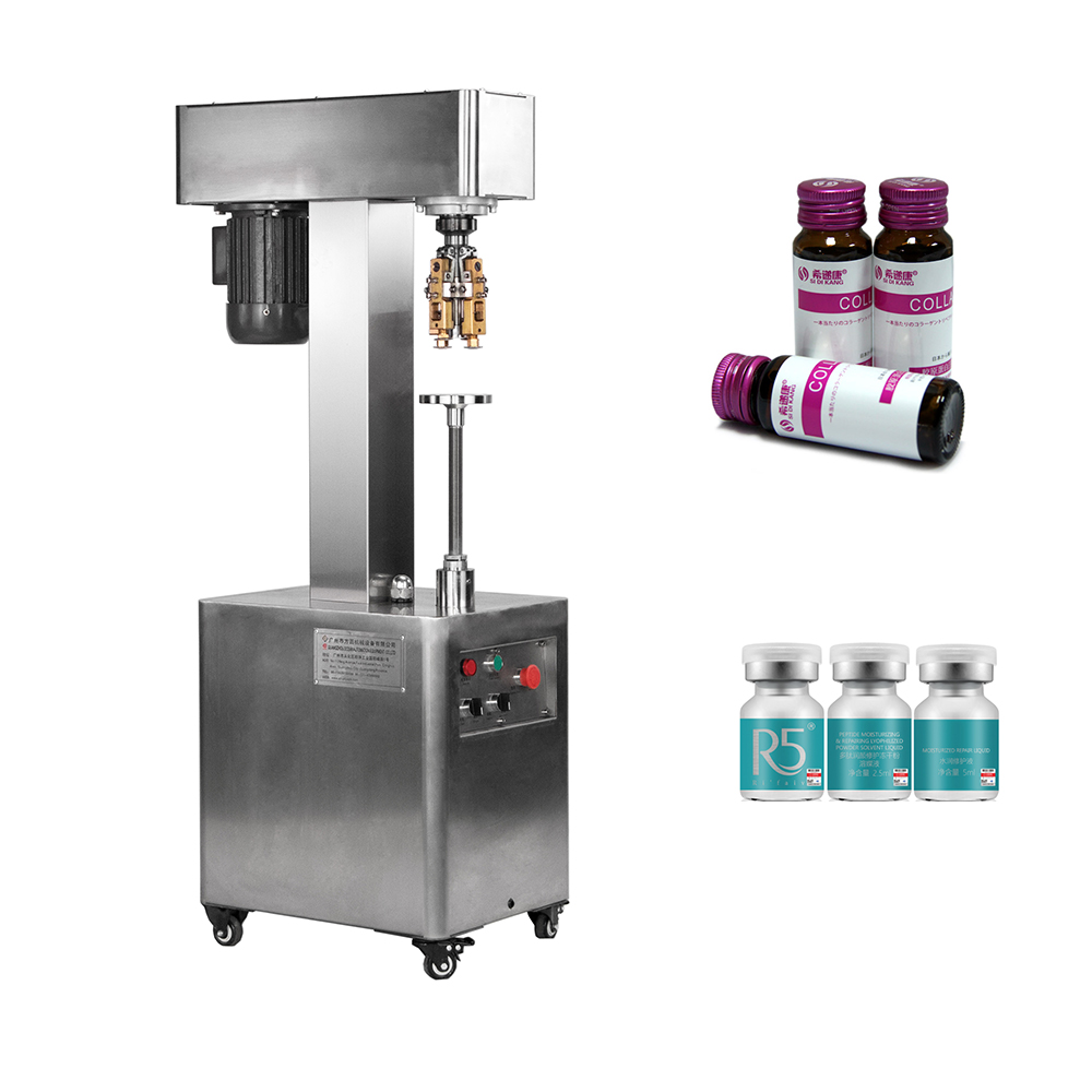 Seal Oral Liquid Xilin Bottle Small Glass Bottle Aluminum Cap Semi Automatic Capper Manufacturer